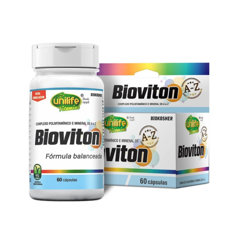 Bioviton Suplemento Multivitaminico de A a Z 60 Cápsulas Unilife