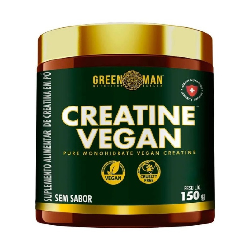 Creatina Vegan Green Man 150g Black Skull