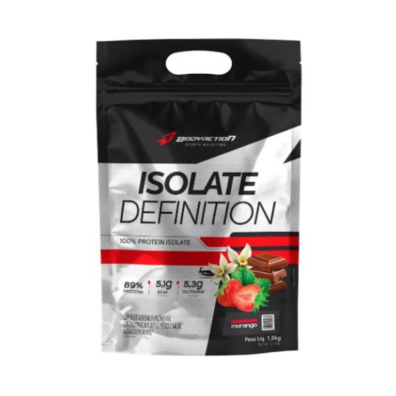 Isolate Definition Morango 1,8kg BodyAction | Empório Rosa