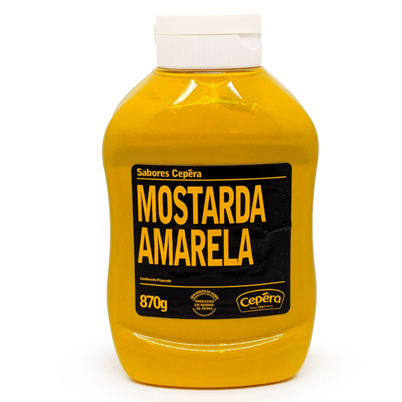 Mostarda Amarela 870g Cepêra no Empório Rosa