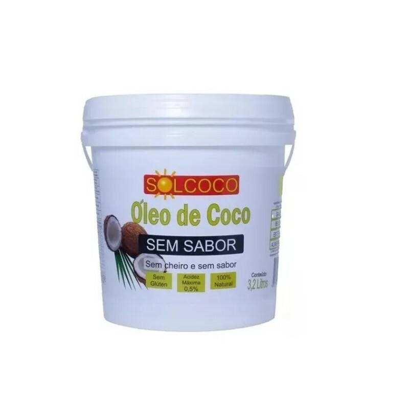Óleo de Coco sem Sabor 3,2L Sol Coco | Empório Rosa