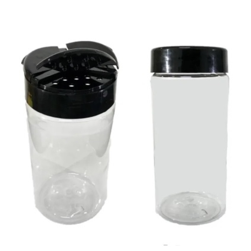 Pote Plástico Tampa Tripartida 400ml - Ideal para Temperos | Empório Rosa