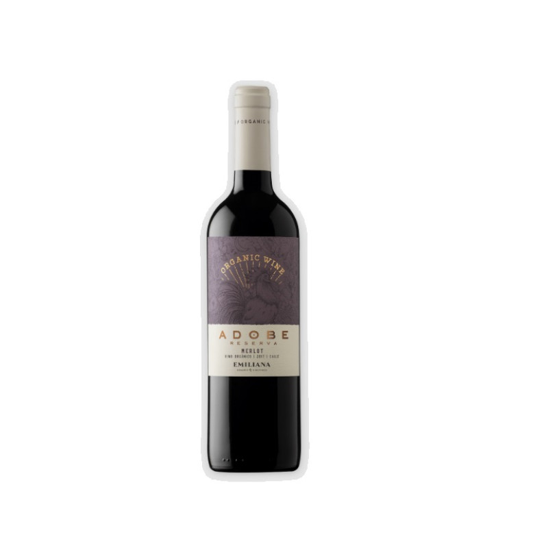 Vinho Chileno Orgânico Merlot 750ml Adobe