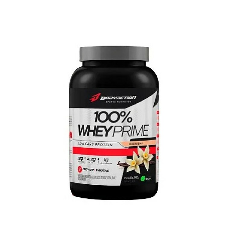 100 Whey Prime Baunilha 900g Bodyaction